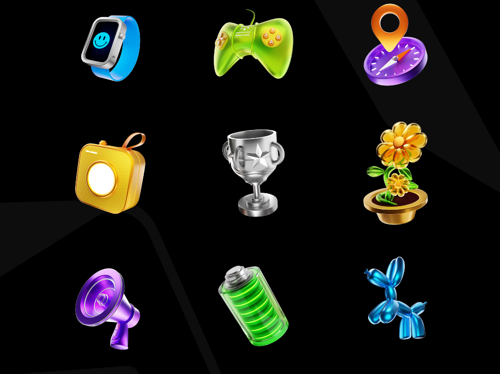 三维ICON设计系列丨YUEMU_YUEMU设计-站酷ZCOOL