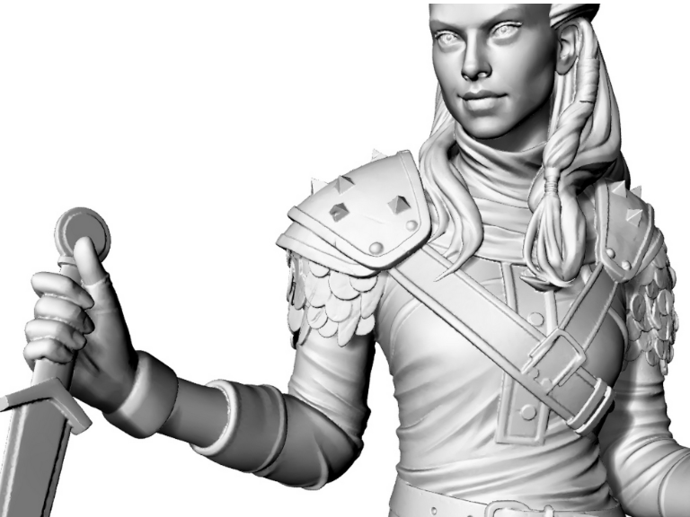 mina米娜匕首女侠3d模型_3D小白-站酷ZCOOL