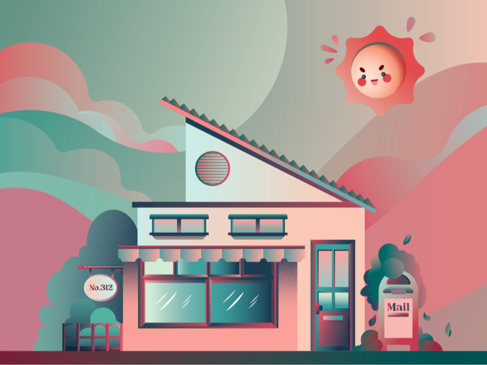 矢量风景插画_MilkteaGhost-站酷ZCOOL