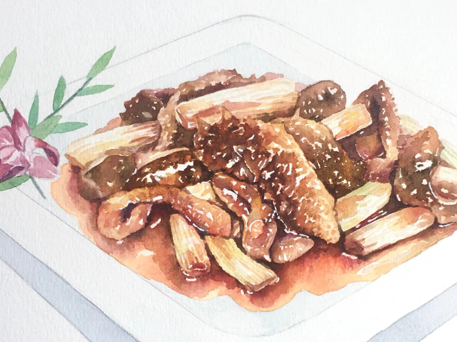 原创插画-手绘餐饮牌_一只只033-站酷ZCOOL