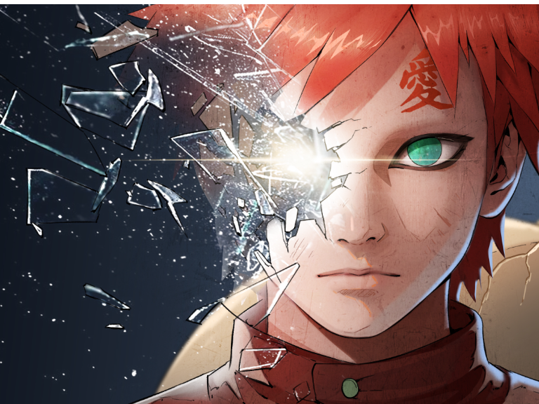 【AI绘画】【板绘】合理运用ai辅助细化-我爱罗_JGnine-站酷ZCOOL