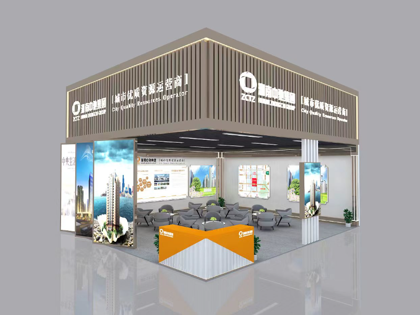 中驰集团展位设计3D效果图_3D设计师NG男-站酷ZCOOL