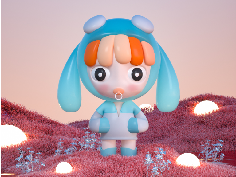 C4D/卷来卷去/周周练第三期-IP场景_呼吸LEE-站酷ZCOOL