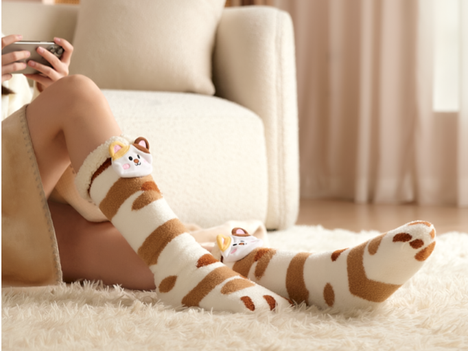 萌萌猫暖脚袜_Yang_Jun-站酷ZCOOL