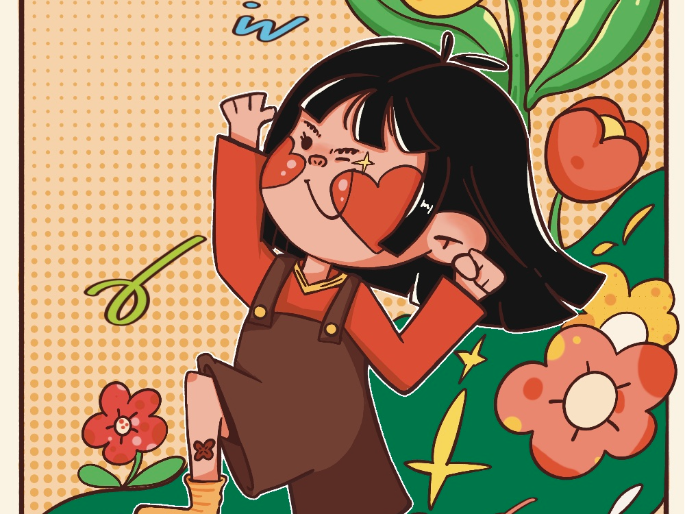 文创插画——小ni的一天_斑斓斑斓-站酷ZCOOL