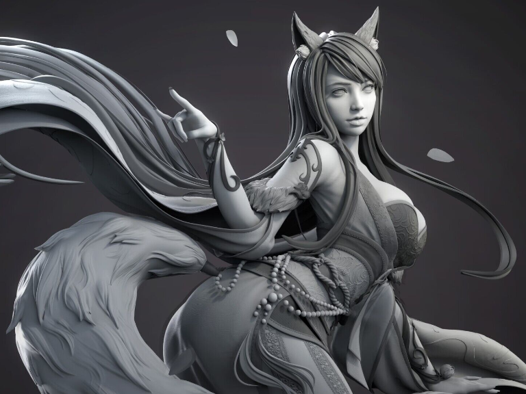 【3d高精度模型】角色阿狸_依古奈斯eugin-站酷ZCOOL