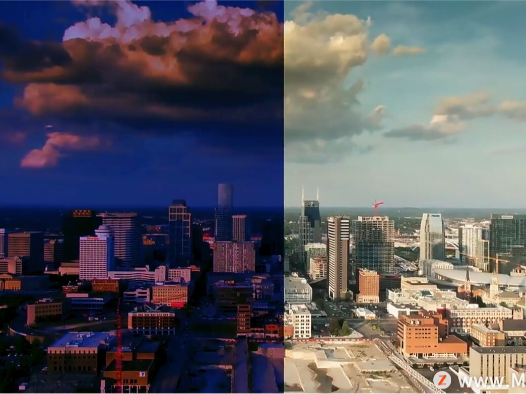 10个白天变黑夜LUTs调色预设 Night Color Grades_一念浮萍-站酷ZCOOL