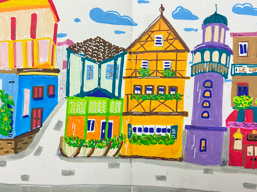 #速写实验室 day2-房子_雪花胖妞妞-站酷ZCOOL