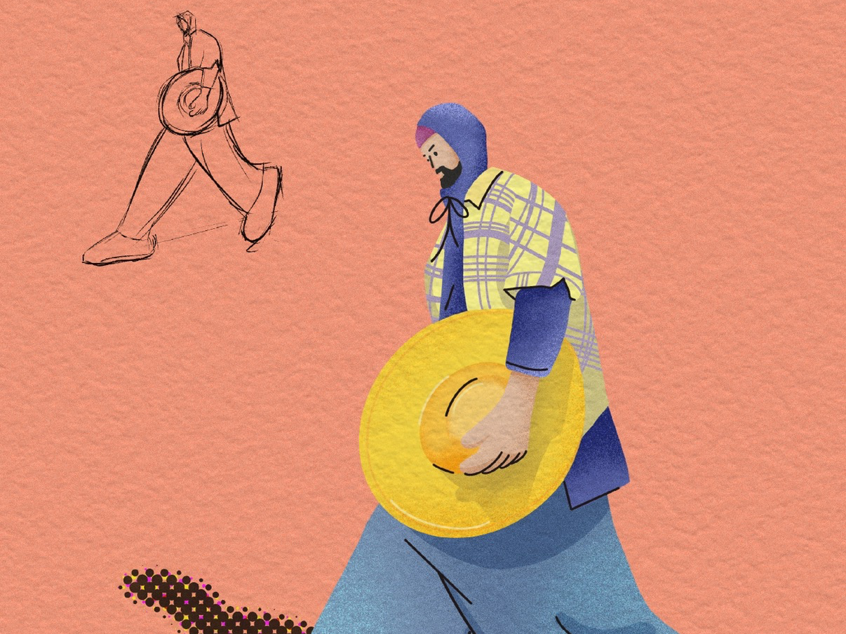 插画60天打卡挑战｜人物练习｜DAY03_九日JIURI-站酷ZCOOL