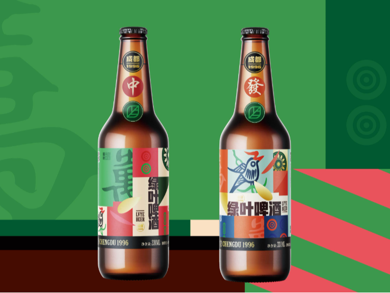 平面包装|成都1996绿叶啤酒_橘橘鲨-站酷ZCOOL