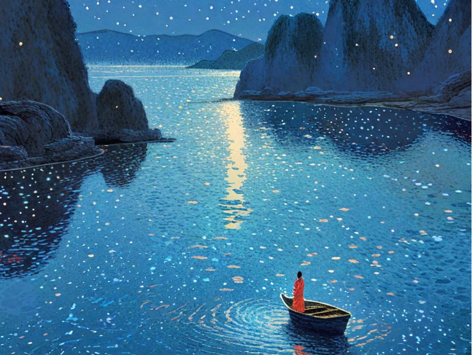 蓝色的星湖_真真200-站酷ZCOOL