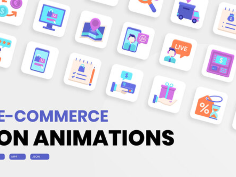 AE模板 | 简洁2D动画商务图标展示_猿文件网官方账号-站酷ZCOOL