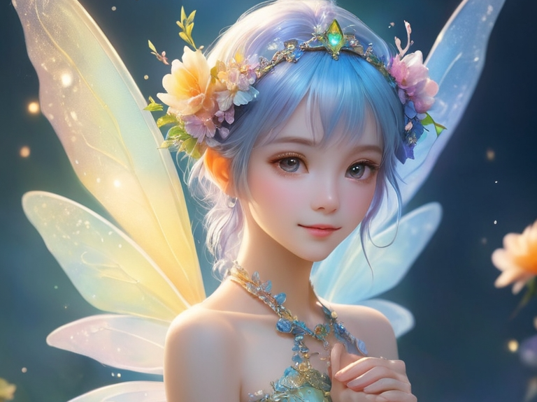 AI 生成国风精灵美女_小华歌-站酷ZCOOL