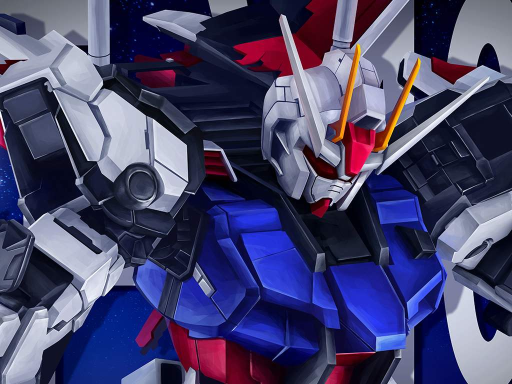 高达插画练习_慢一D-站酷ZCOOL