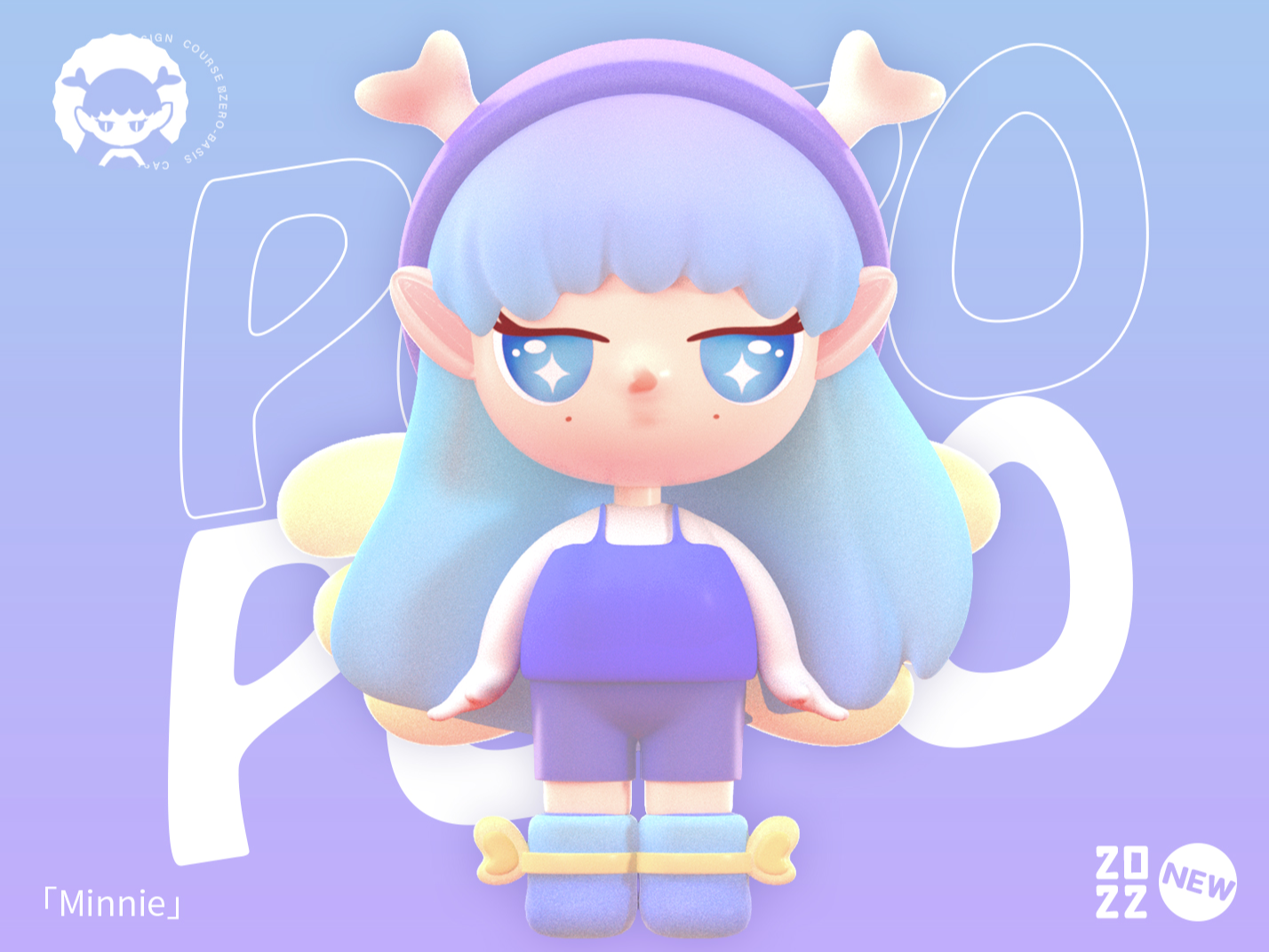 MINI POPO —— IP建模C4D_MM小小柠檬汁-站酷ZCOOL