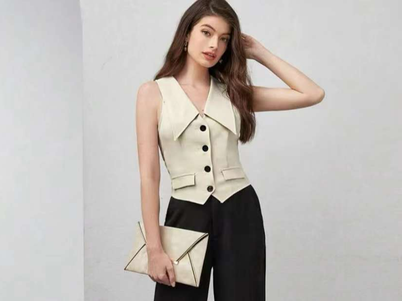 高级感知性时尚office lady look_SKYmodels-站酷ZCOOL