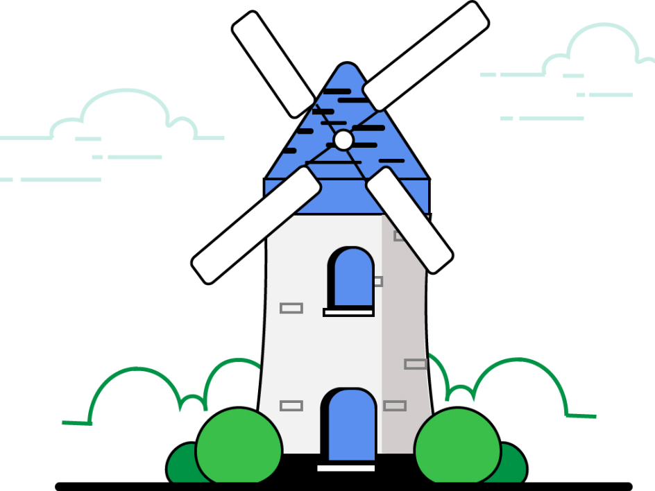 2021-129-GML-AI-插画-风车小屋_QY洛辰-站酷ZCOOL