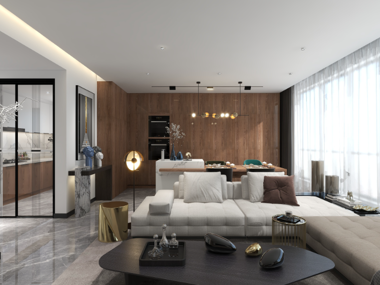 深圳如愿设计：异地项目丨大连保利天禧180㎡大平层_深圳如愿空间-站酷ZCOOL