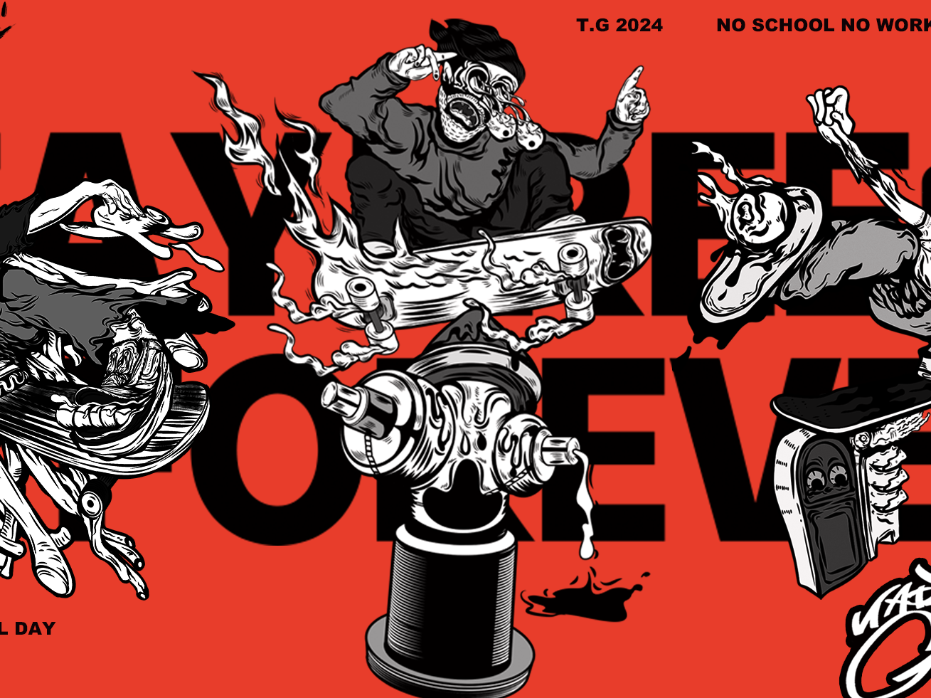 stay free forever 潮流街头周边产品品牌设计_熳陀螺TARDYGYROS-站酷ZCOOL