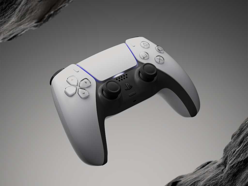 细腻产品表现-PS5&手柄_雾切响子-站酷ZCOOL