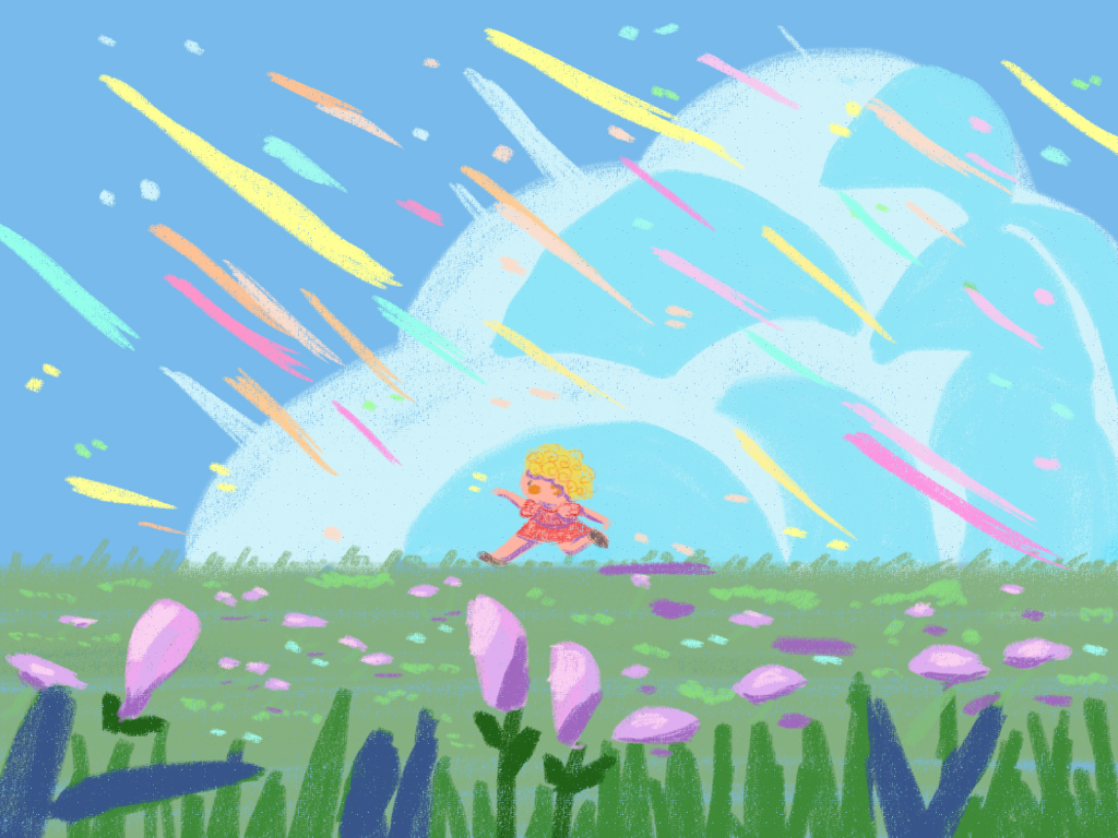 D16晴天小场景插画_三十册-站酷ZCOOL