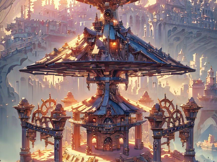 模型融合 AI游戏建筑_巡斗垒CLOUD-站酷ZCOOL