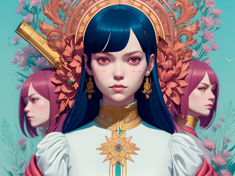 【AI绘画作品-32】复古与时尚_坤哥的奇幻世界-站酷ZCOOL