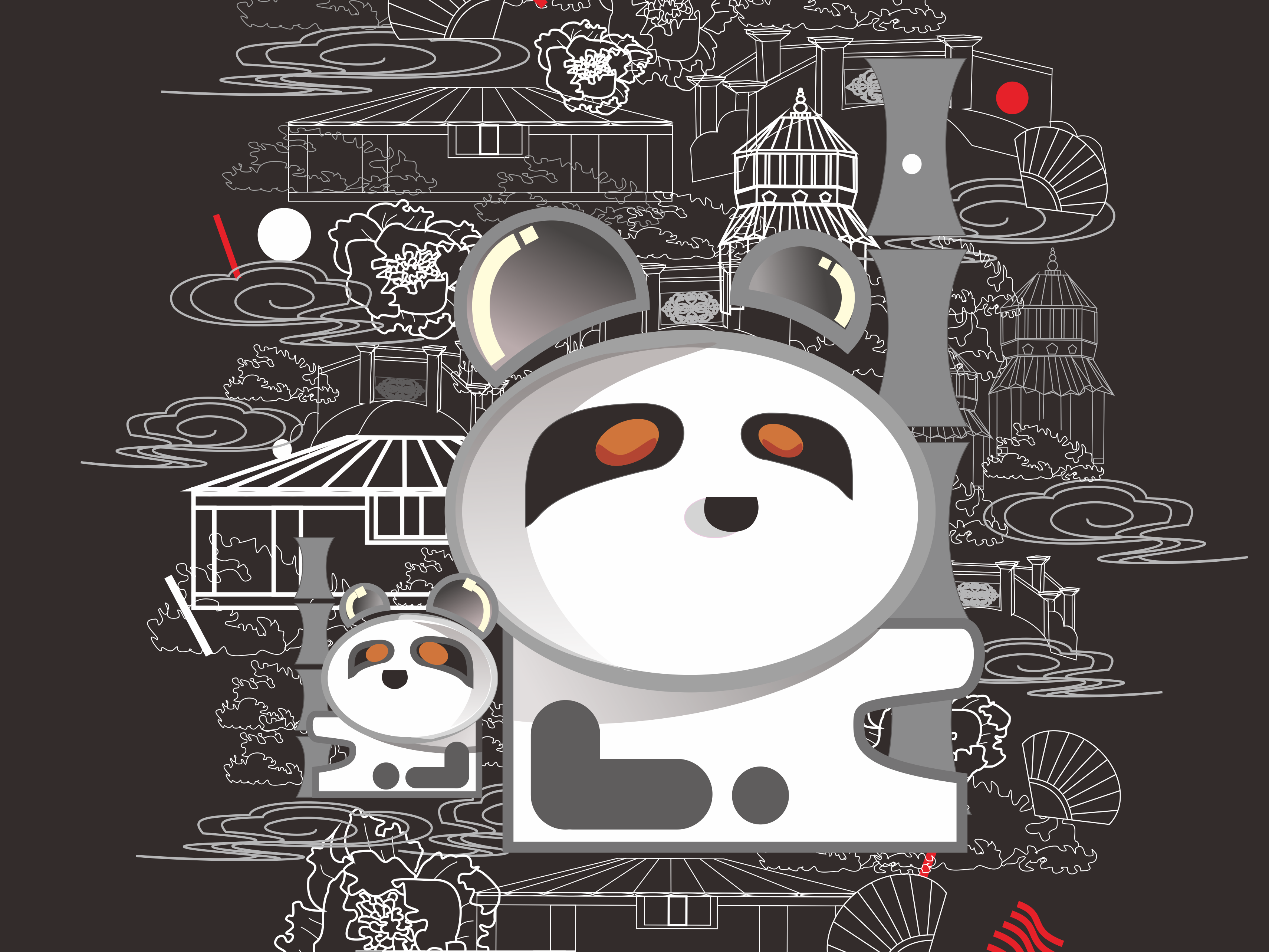 灵感-熊猫主题文创设计《熊猫宝藏图》_QQmaster-站酷ZCOOL