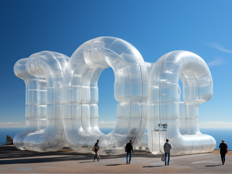 056期｜Midjourney｜巨型塑料气体字_AIGC小妖-站酷ZCOOL