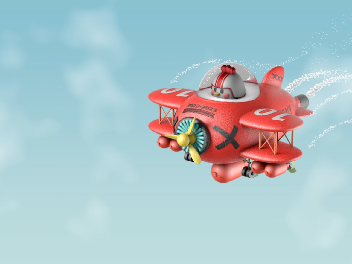 玩具飞机_emoh-站酷ZCOOL