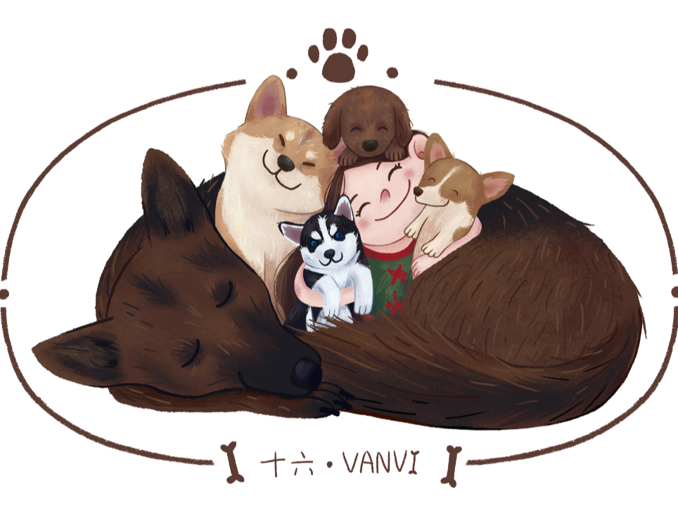爱狗狗 LOVE DOG_十六vanvi-站酷ZCOOL