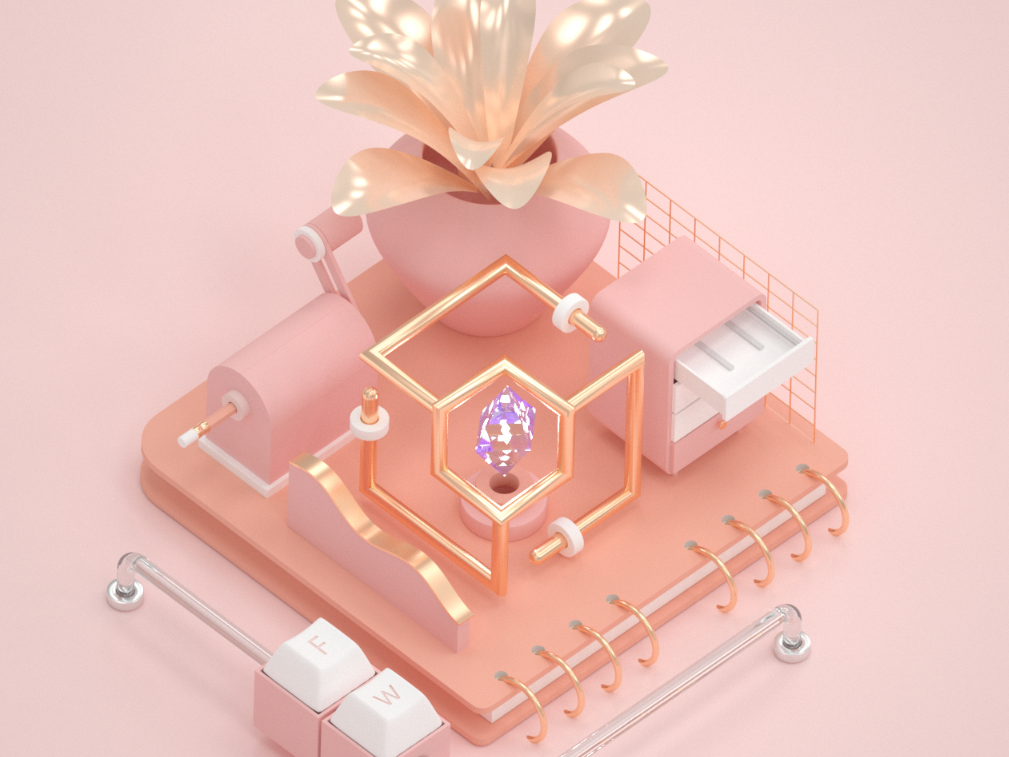 【C4D+Octane】3D概念小场景_ALCANCE88-站酷ZCOOL