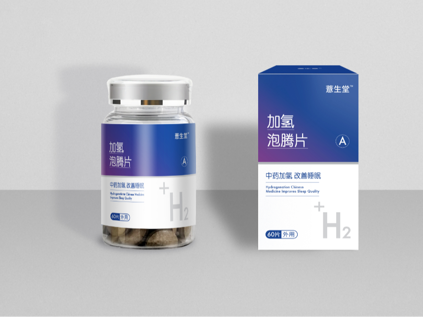 包装 保健品 泡脚片 瓶贴 _水煮花生米-站酷ZCOOL