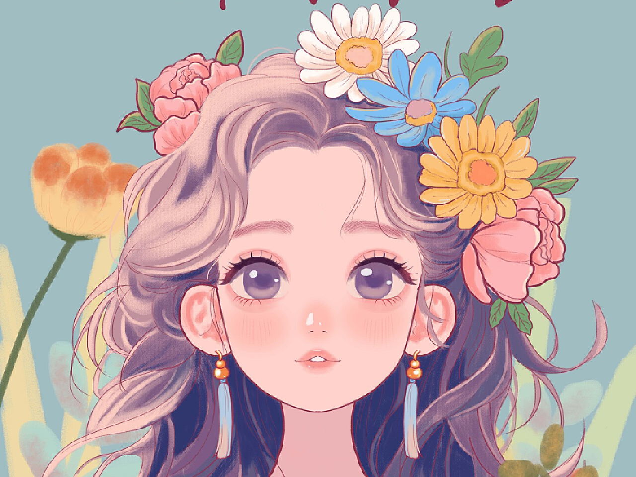 女生插画_慕晨Anastasia-站酷ZCOOL