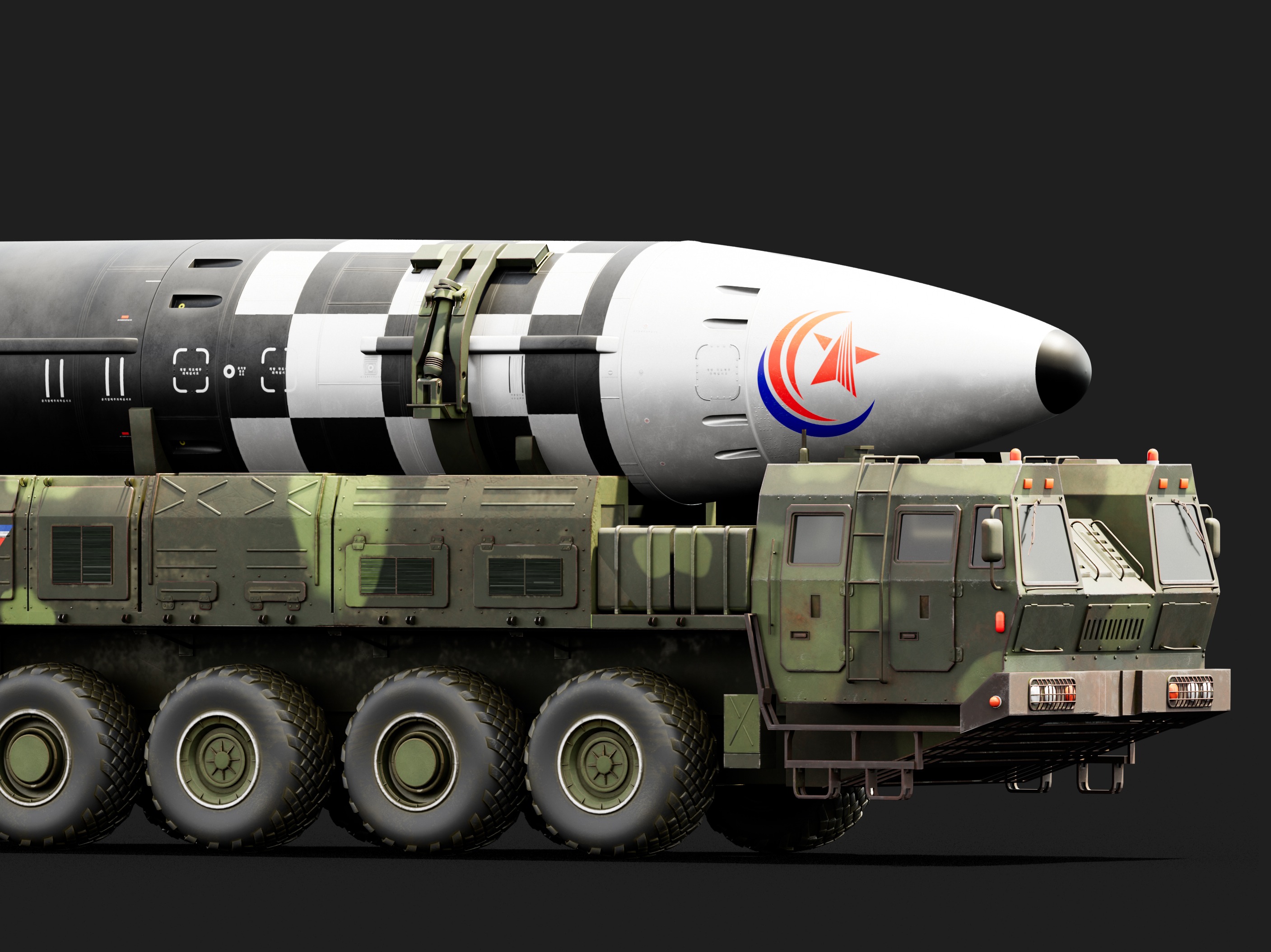 朝鲜火星炮17型-洲际弹道导弹_SCV_2021-站酷ZCOOL