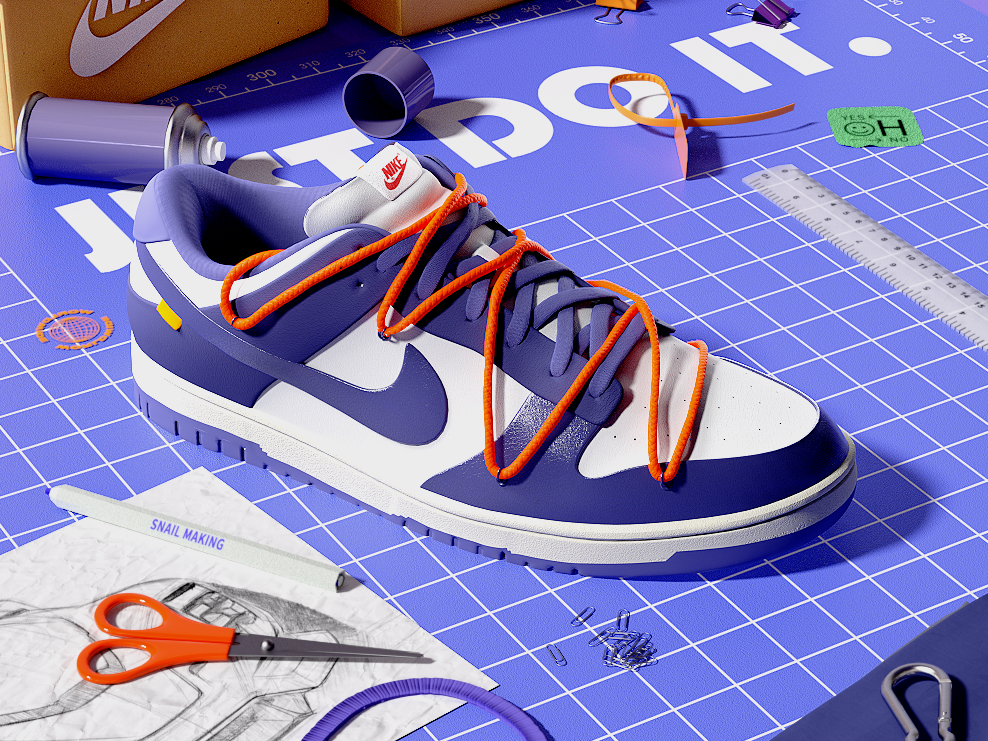 Nike场景临摹练习_一只忧郁的超人-站酷ZCOOL