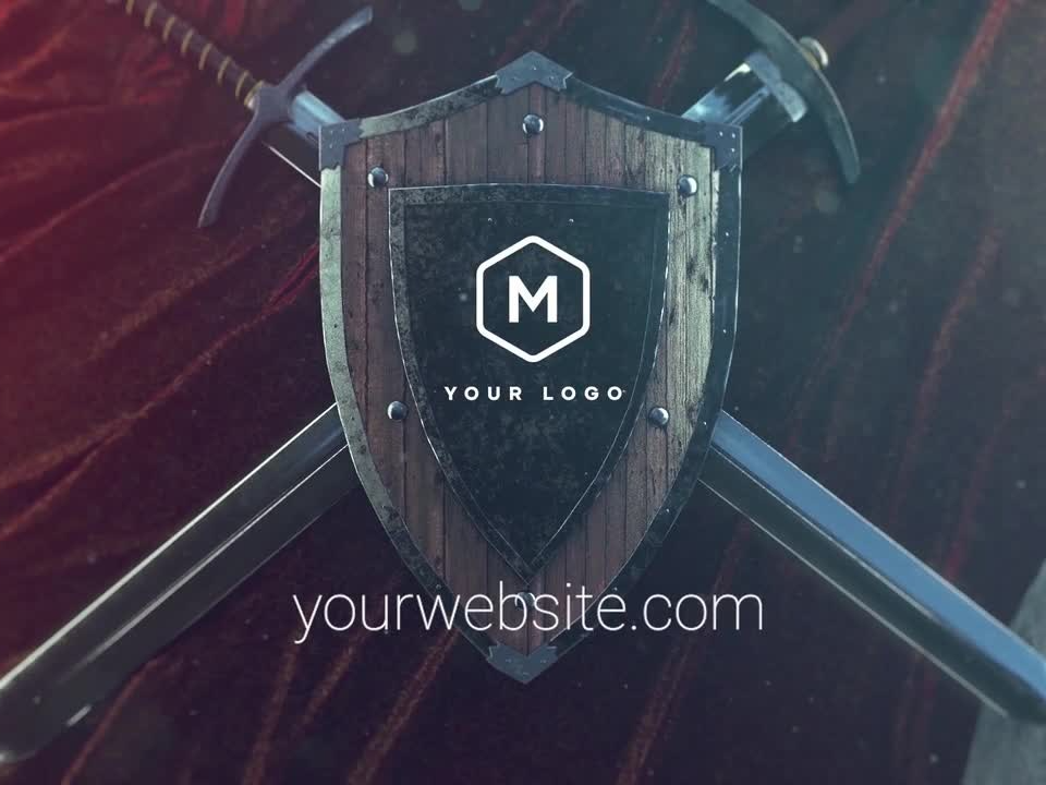 PR模板|史诗般交叉剑和盾牌骑士标志LOGO演绎纪录片_猿文件网官方账号-站酷ZCOOL