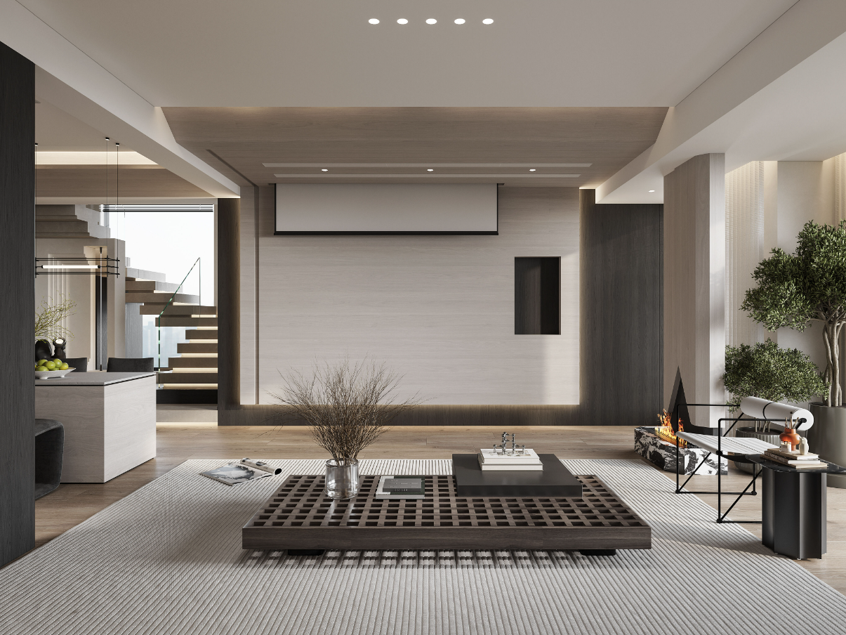 现代黑白灰别墅_是丽丽啊wink-站酷ZCOOL