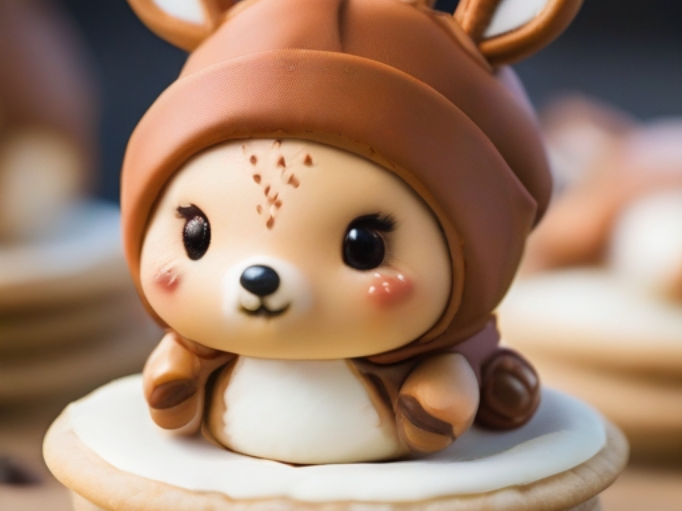 可爱小鹿饼干艺术摄影_Z453343107-站酷ZCOOL