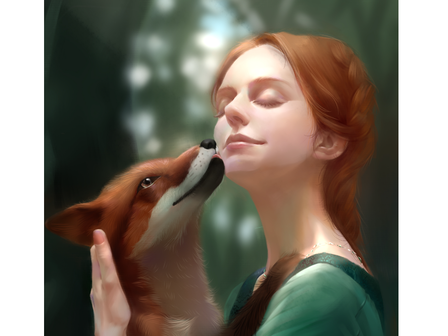 狐狸少女_汪阿Q-站酷ZCOOL