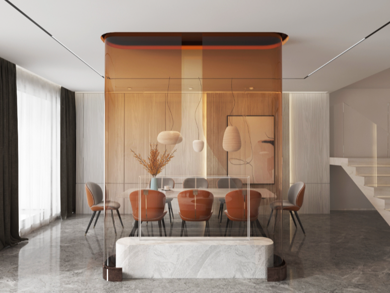 凯悦府客餐厅效果图_康师傅456-站酷ZCOOL