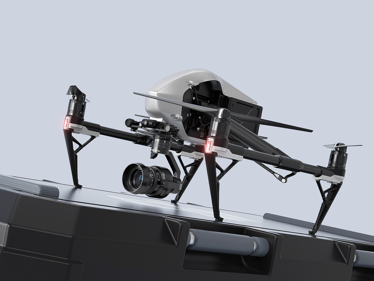 无人机渲染-DJI Inspire 2_雨桦-站酷ZCOOL
