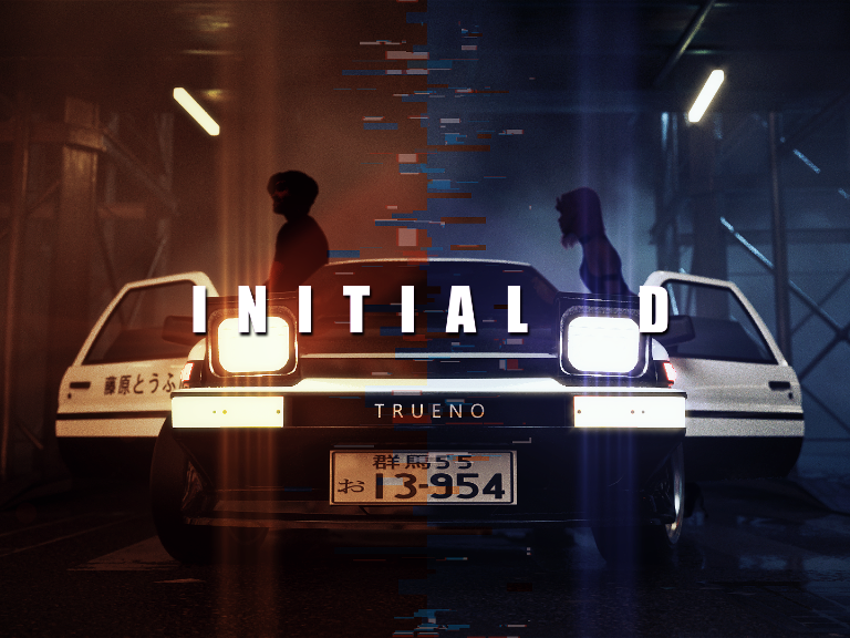 《头文字D》风格图_H一LONG-站酷ZCOOL