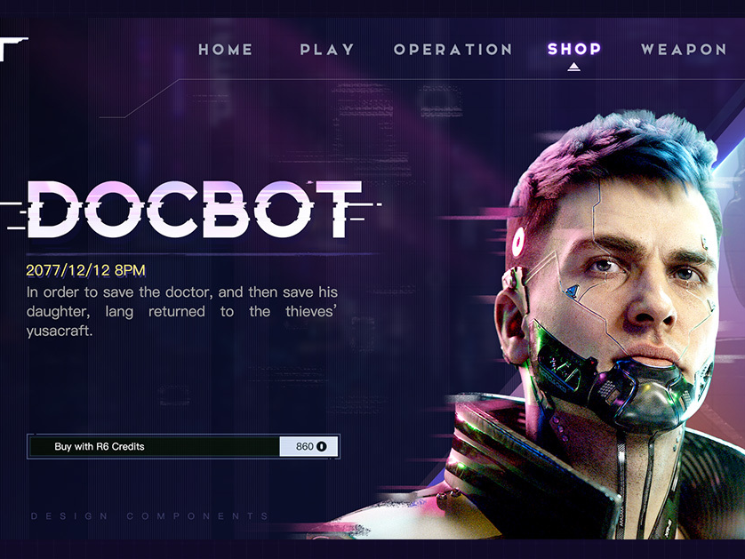 科幻风ui练习_koko_kk-站酷ZCOOL