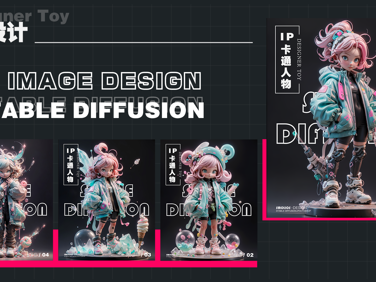 ip人物 卡通 手办 3d_素材网站_图片免费下载-ZCOOL站酷