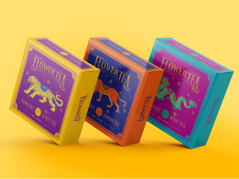趣颂礼｜野生花茶｜包装设计_JING陈静宁波-站酷ZCOOL