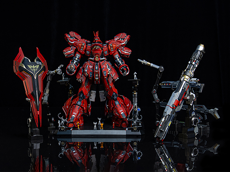 万代MG沙扎比+育胶GK套件 格纳库小人仔场景制作_卓御手创阿祖-站酷ZCOOL