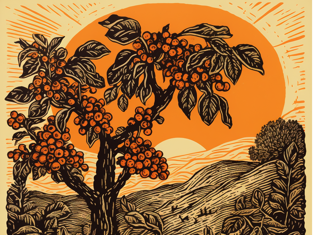 原创咖啡插画_千弹哥-站酷ZCOOL