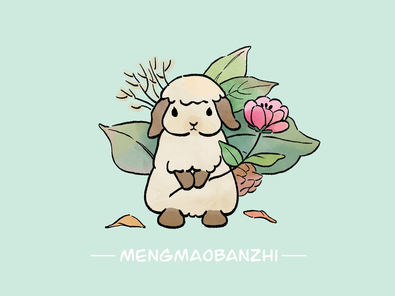 兔年画兔-可爱的小兔图_萌猫半只-站酷ZCOOL