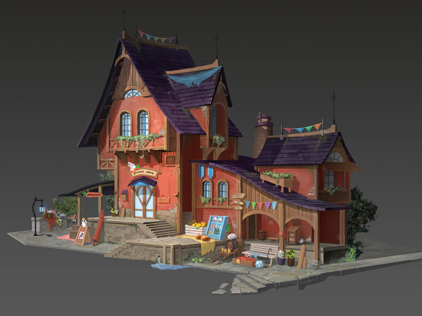 【3dmax建模】从box开始教你简单场景小房子模型制作_Alan安澜-站酷ZCOOL